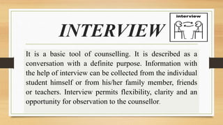 Tools for counselling services | PPTX