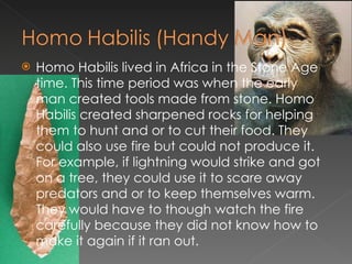 Adriana Tools From the Early Man | PPT
