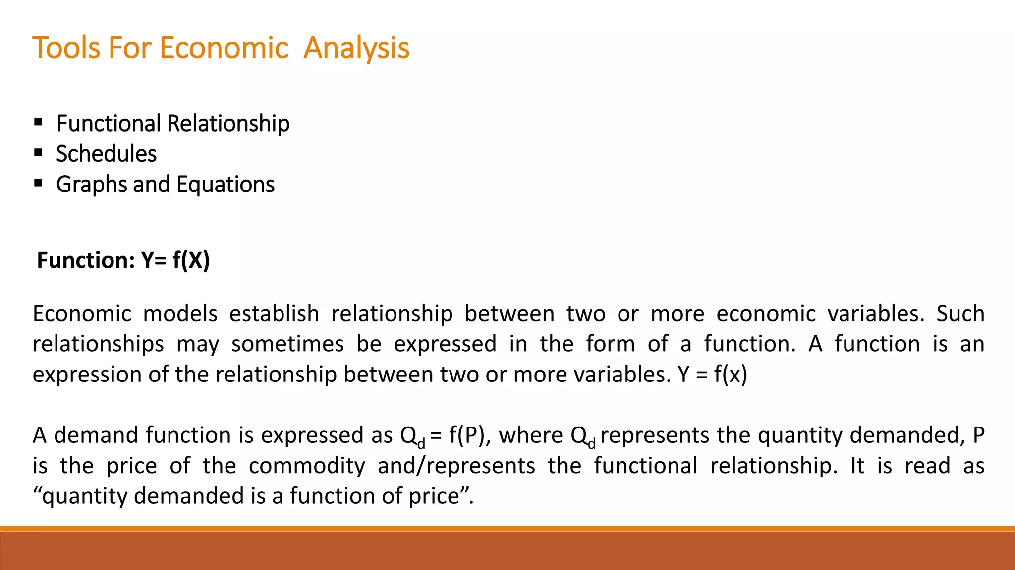 Tools for economic analysis | PPTX