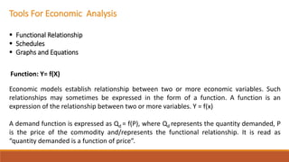 Tools for economic analysis | PPTX