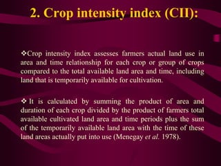 Tools for evaluation of cropping systems | PPTX