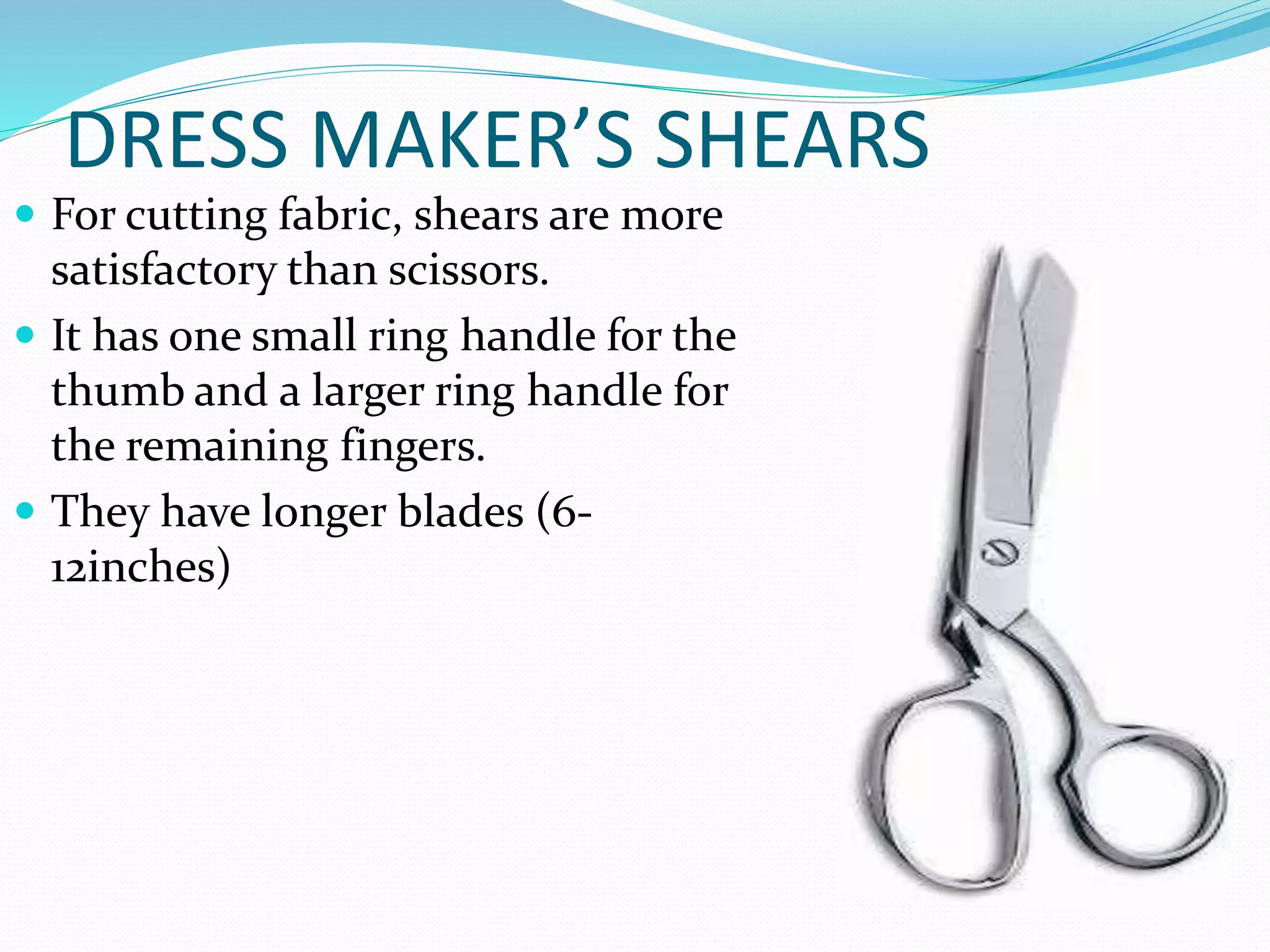 Tools for garment construction | PPTX