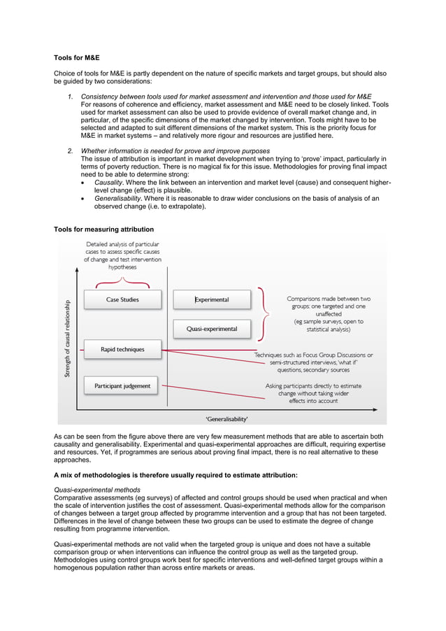 Tools for M&E Handout | PDF | Education