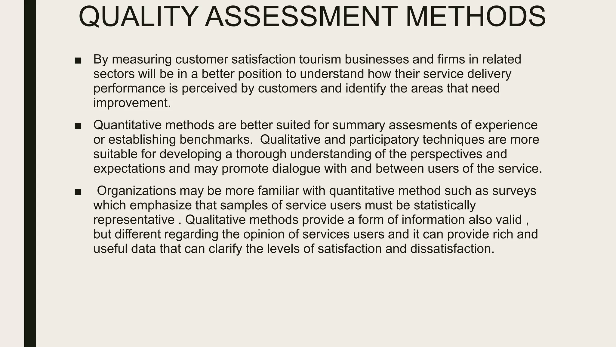 Tools for measuring customer satisfaction in travel & Tourism | PPTX
