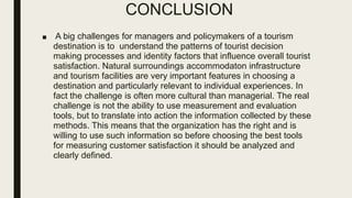 Tools for measuring customer satisfaction in travel & Tourism | PPTX ...