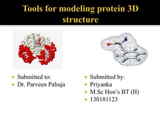 Tools for modeling protein 3 d structure | PPTX