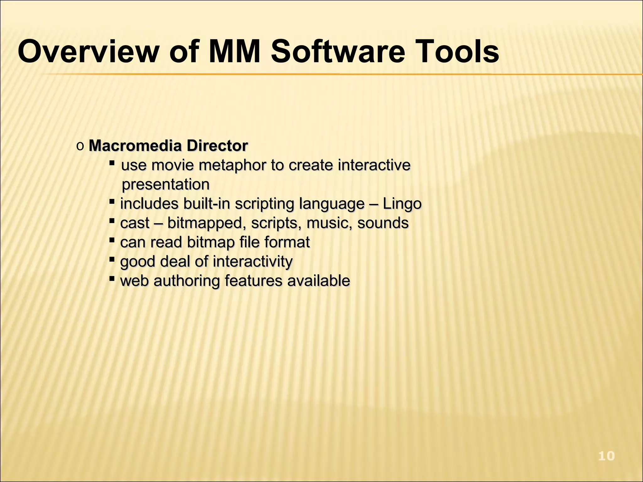 Basic Software Tools for multi-media | PPT
