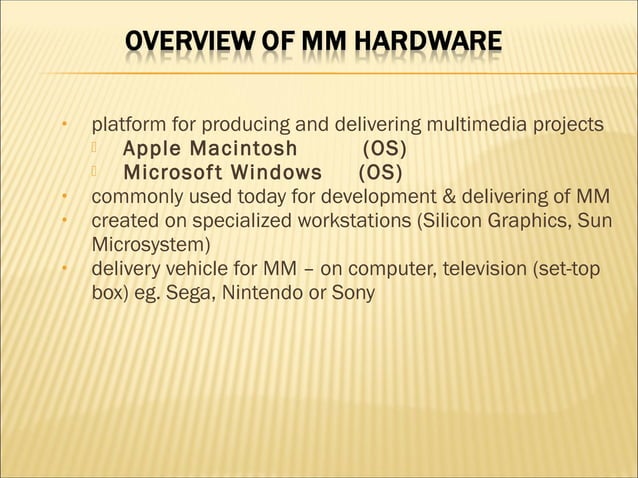 Basic Software Tools for multi-media | PPT
