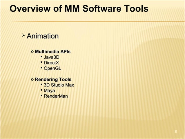 Basic Software Tools for multi-media | PPT