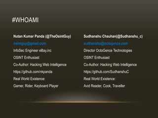 Tools for Open Source Intelligence (OSINT) | PPTX