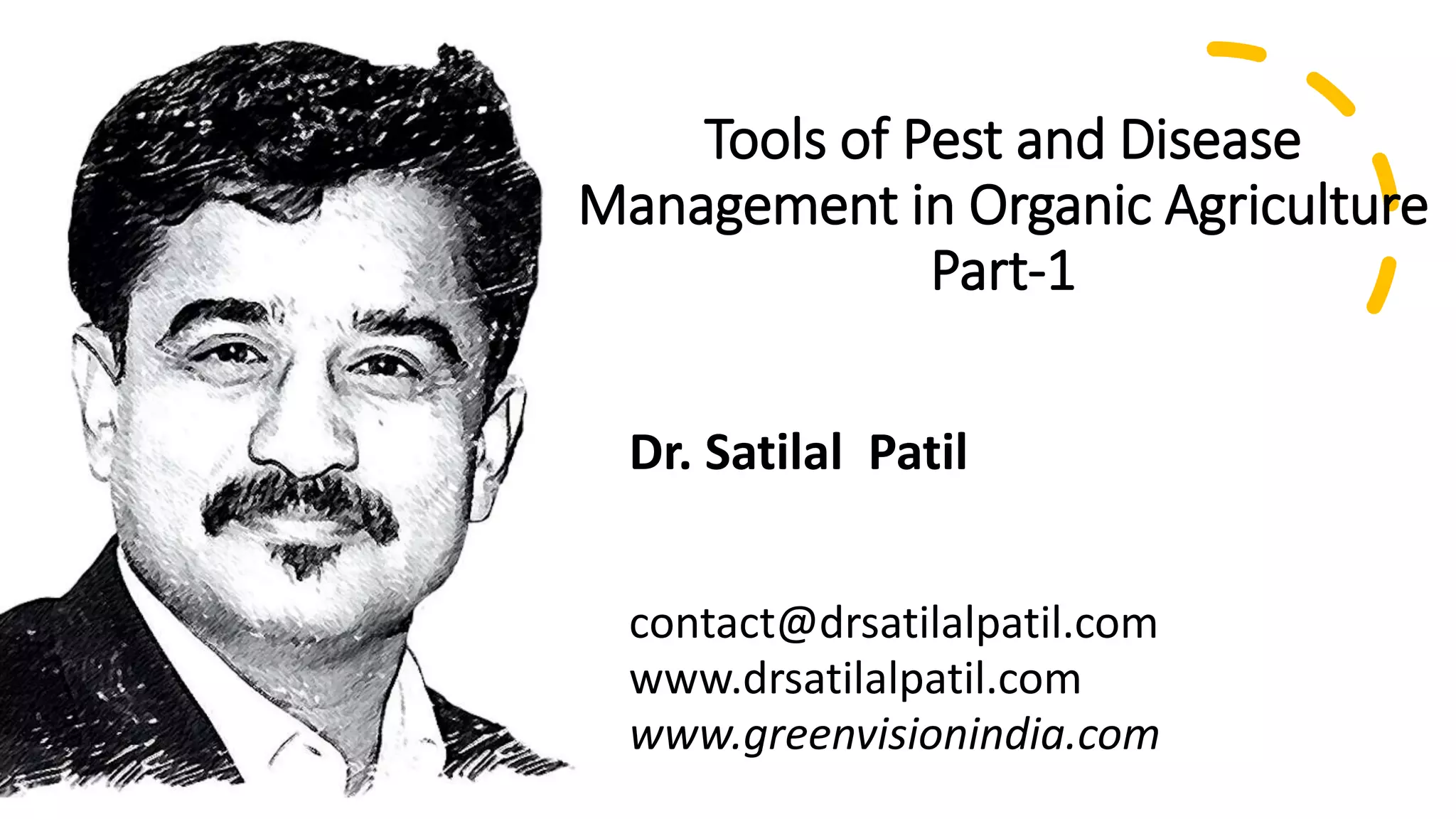 Tools for pest and disease management in organic agri | PPTX