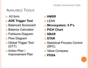 Tools for Quality Improvement | PPTX | Business | Business and Finance