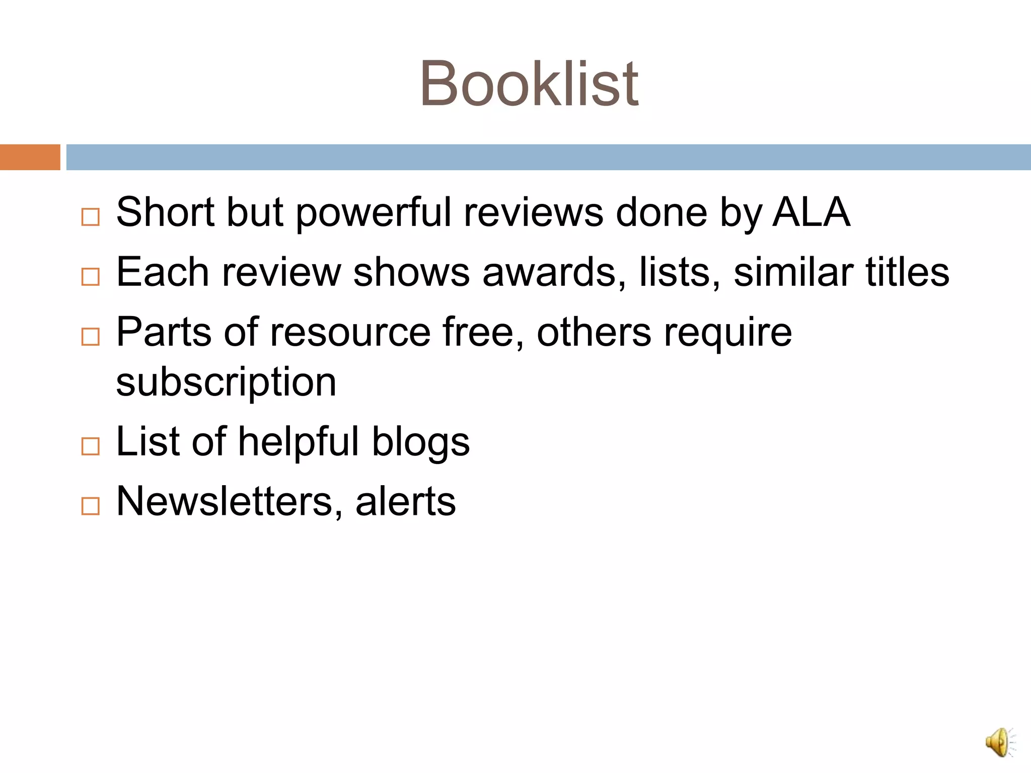 Tools for Selecting Nonfiction for Public Library Collections | PPTX