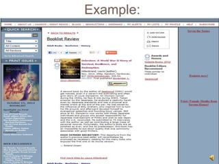 Tools for Selecting Nonfiction for Public Library Collections | PPTX