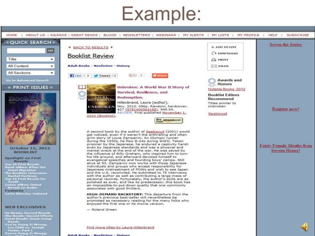Tools for Selecting Nonfiction for Public Library Collections | PPTX