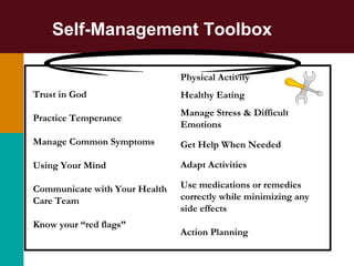 Tools for self management | PPT