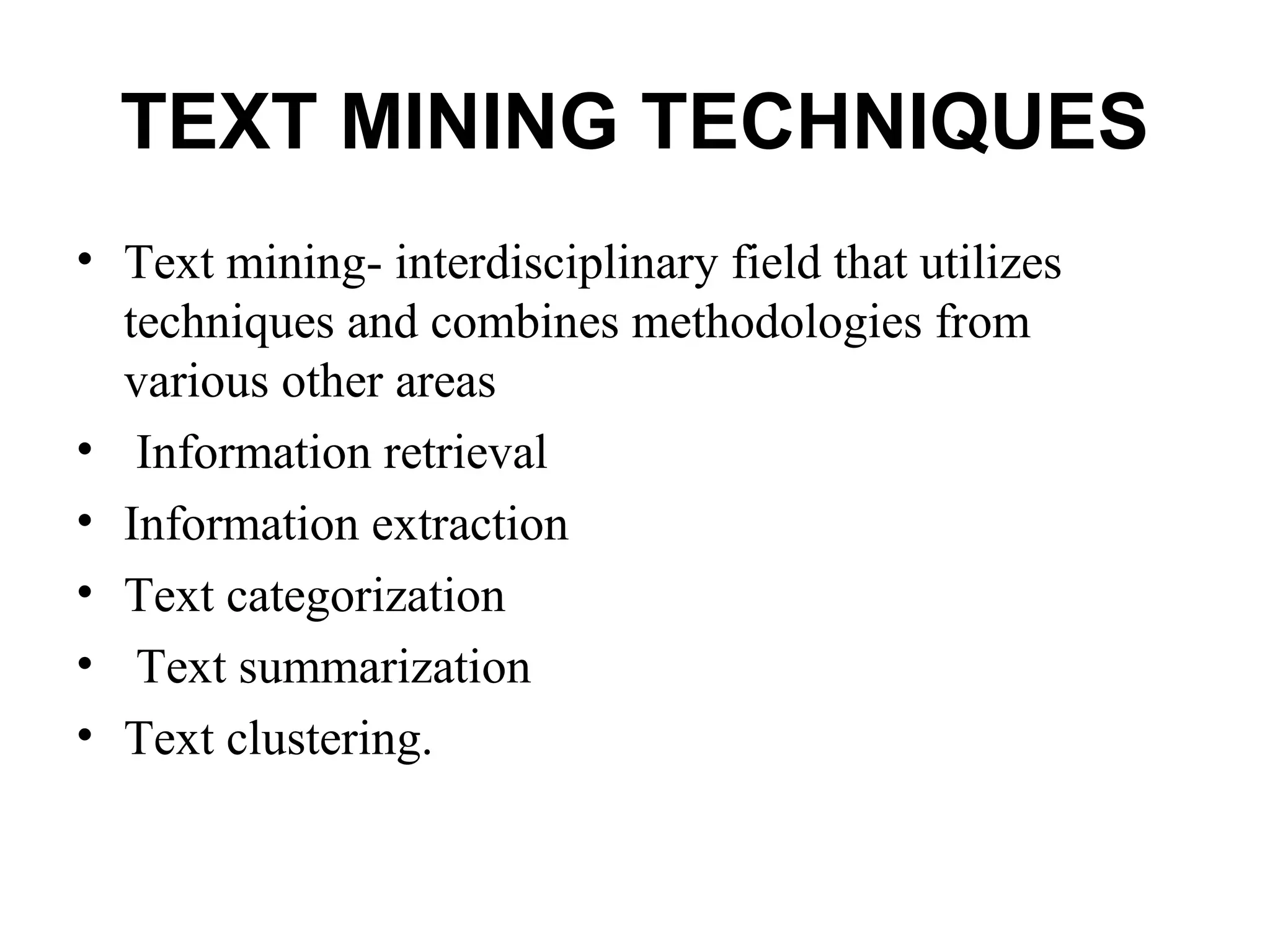 Tools for text mining | PPT