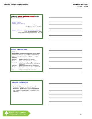 Tools for Thoughtful Assessment | PDF