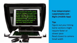 Tools for video presentation | PPT