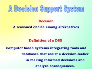 Tools for water resources planning decision support system planning dss ...