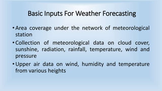 Tools for weather forecasting | PPTX
