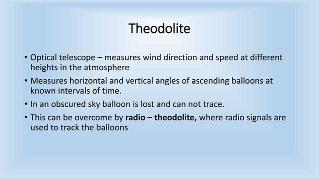 Tools for weather forecasting