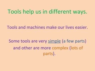 Tools help us | PPT