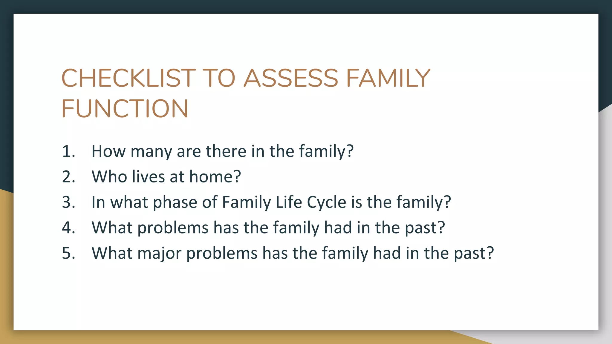 Tools in family assessment | PDF