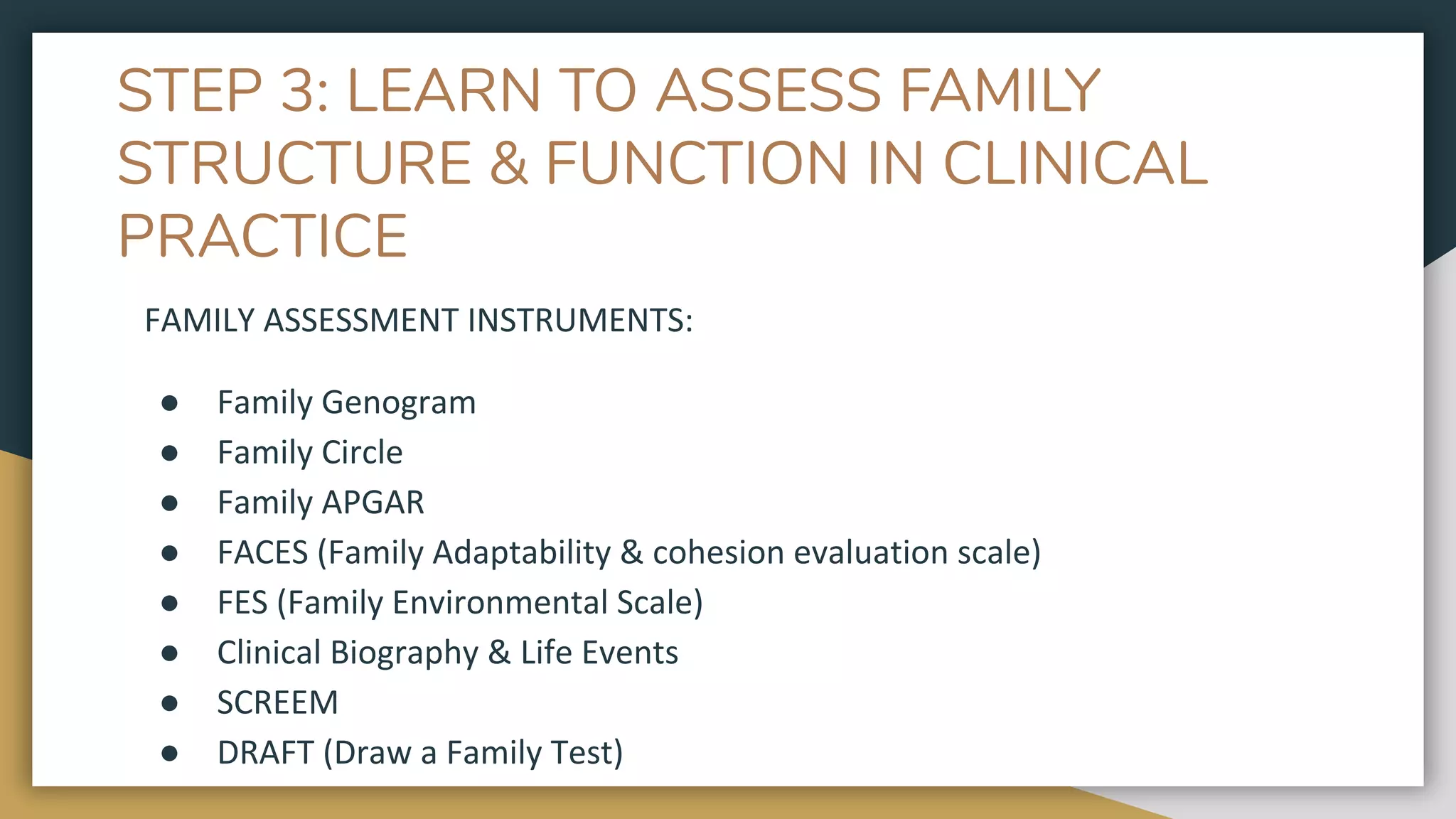 Tools in family assessment | PDF