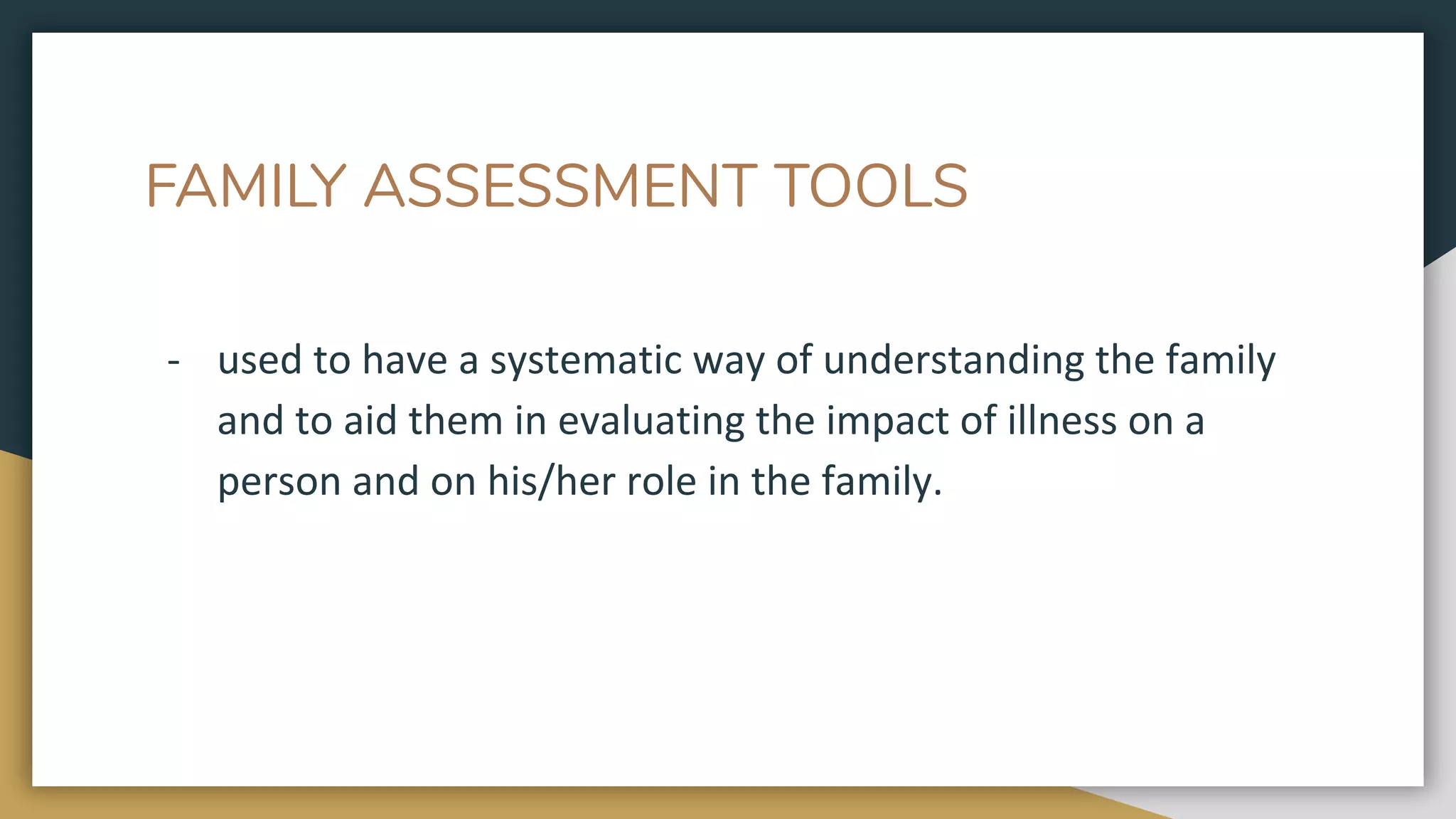 Tools in family assessment | PDF