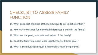 Tools in family assessment | PDF