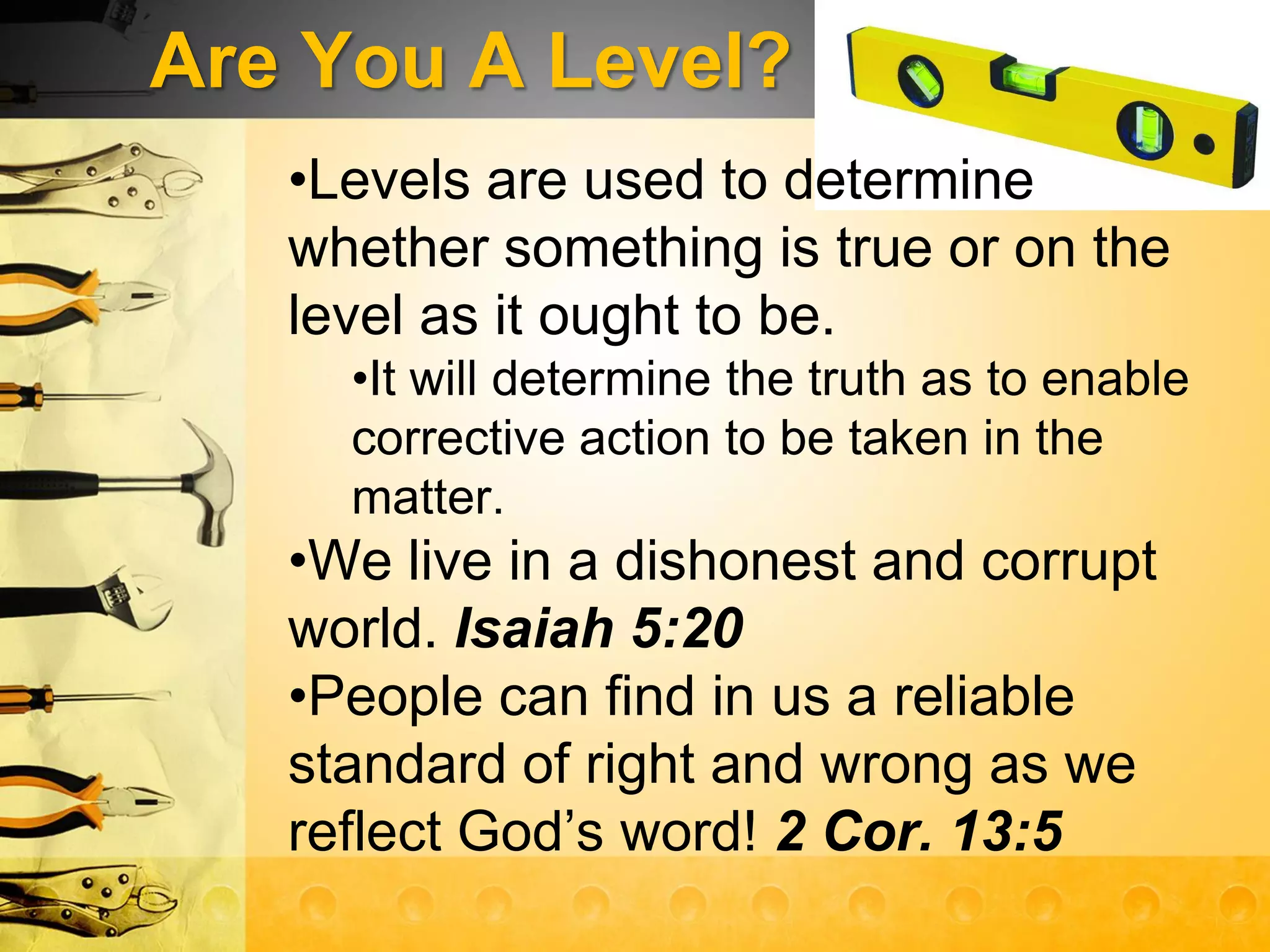 Tools in God's Tool Box | PDF
