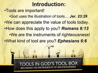 Tools in God's Tool Box | PDF