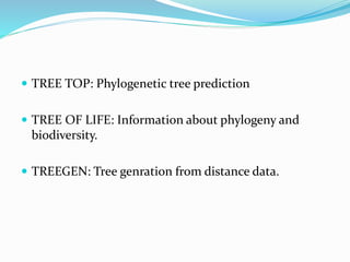Tools in phylogeny | PPTX