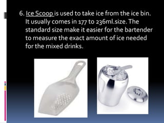 Tools make you a good bartender | PPTX