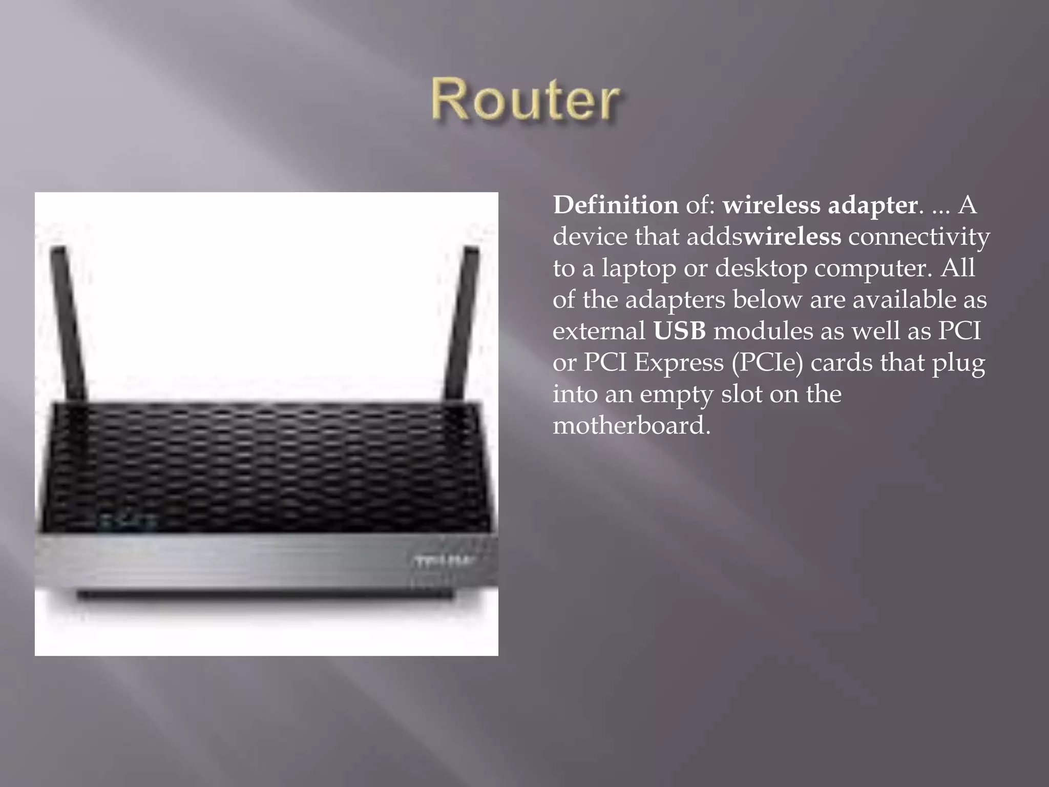 Tools, materials and equipment for networking | PPTX