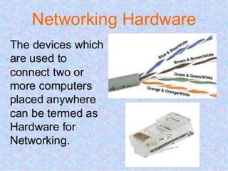 Tools, materials and equipment for networking | PPTX