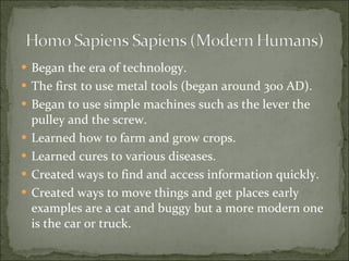 Tools of early humans | PPT