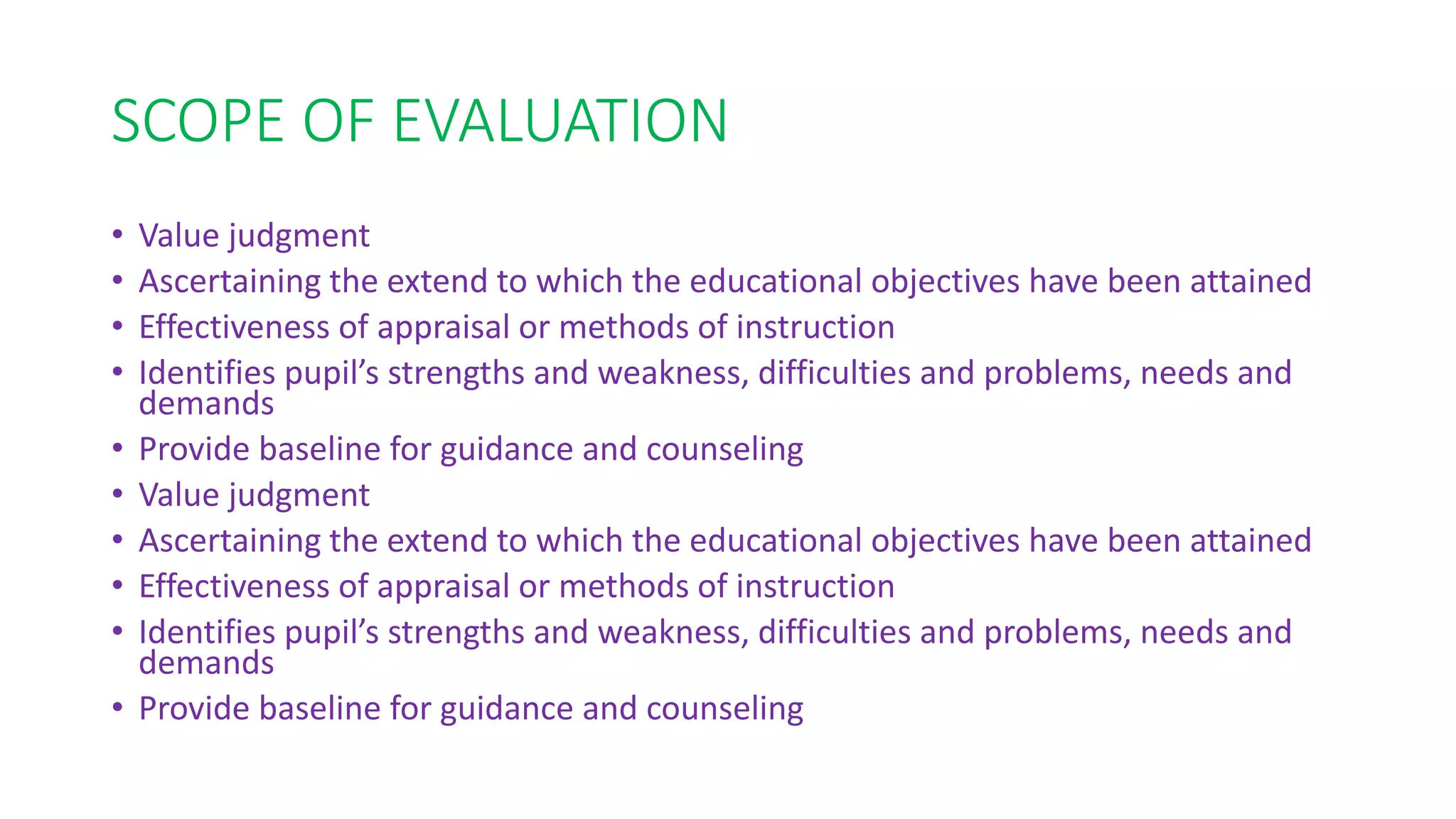 Tools of evaluation ppt | PPTX