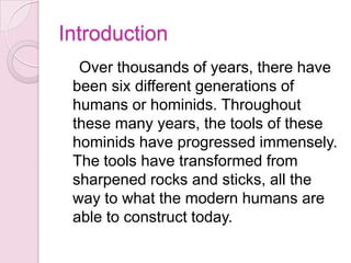 Tools of hominids | PPT