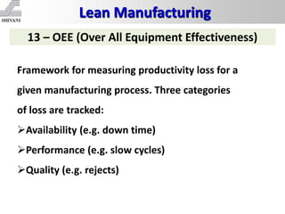 Tools of lean mfg | PPTX