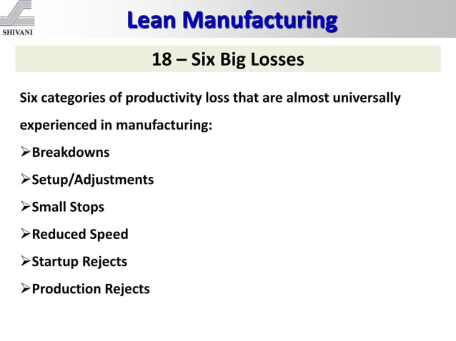 Tools of lean mfg | PPTX | Manufacturing Industry | Industries