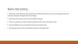 Tools of monetary policy | PPTX