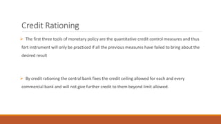 Tools of monetary policy | PPTX