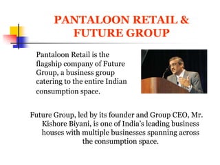 Tools of planning pantaloon | PPT