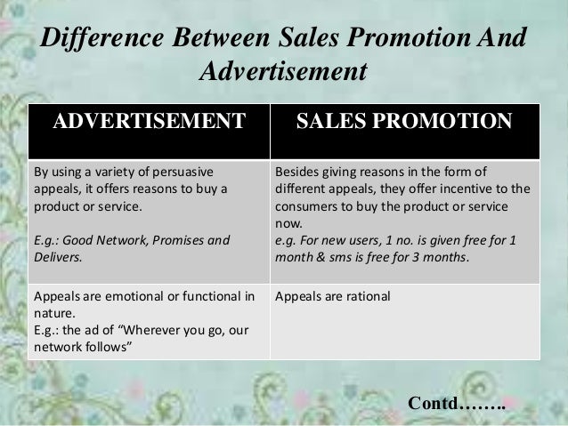 Tools of sales promotion