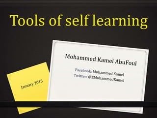 Tools of self learning | PPT