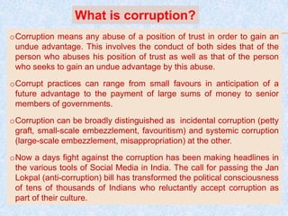 Tools of social meida for fighting corruption – k.kulasekaran, pro | PPTX