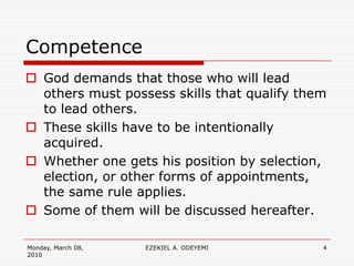 Tools of spiritual leadership | PPTX