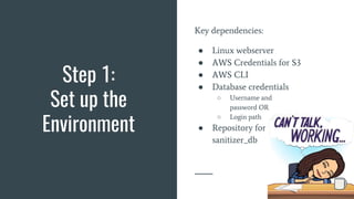 Automated Database Sanitization with AWS | PDF | Cloud Computing | Internet